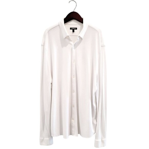 Express | Shirts | Express Xl White Soft Casual Shirt | Poshmark